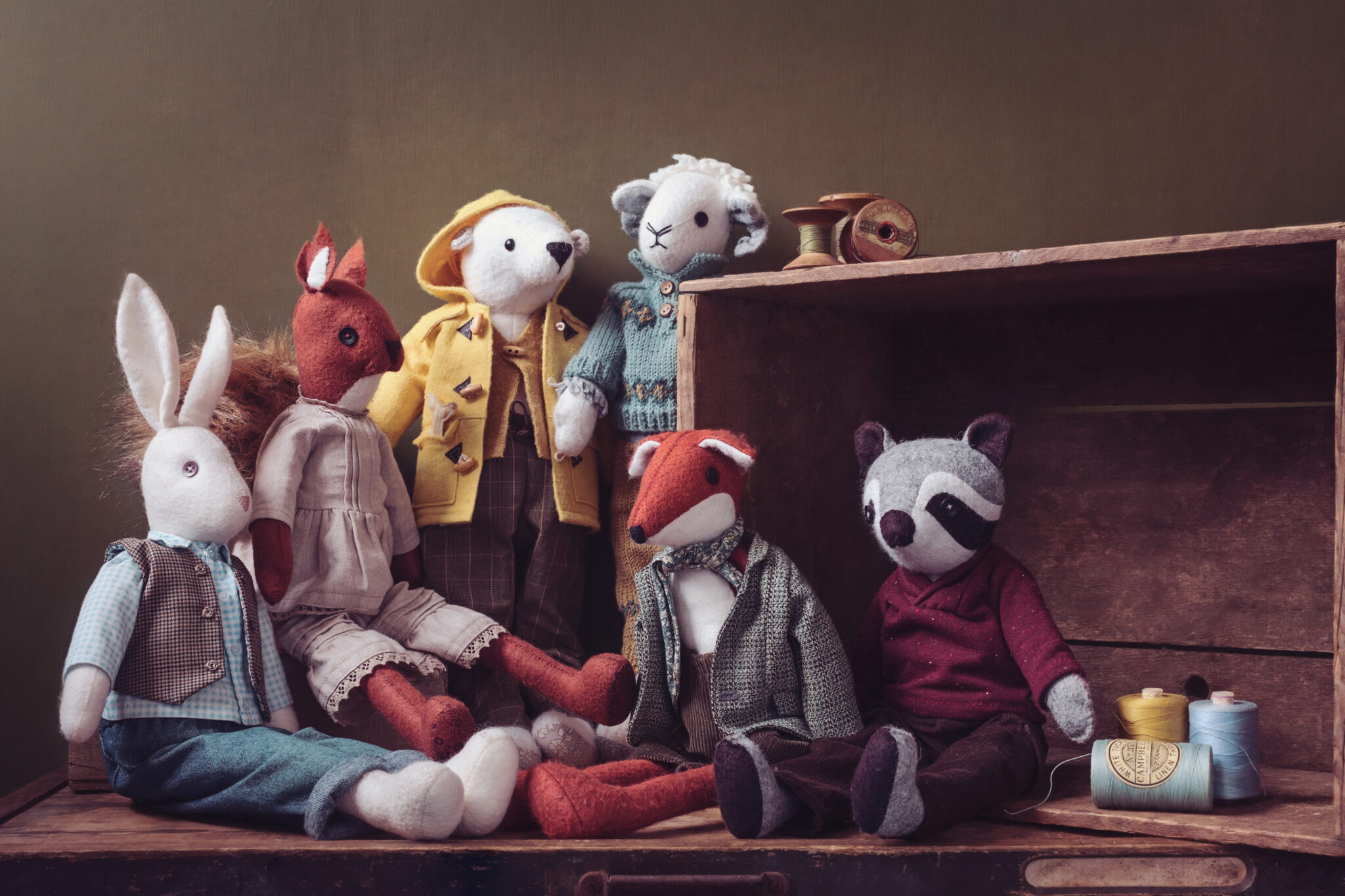 Fat Quarter Tweed for Cosy Creatures - CoolCrafting