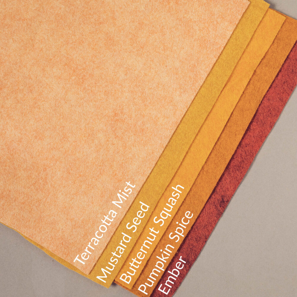 Orange Wool Felt - CoolCrafting