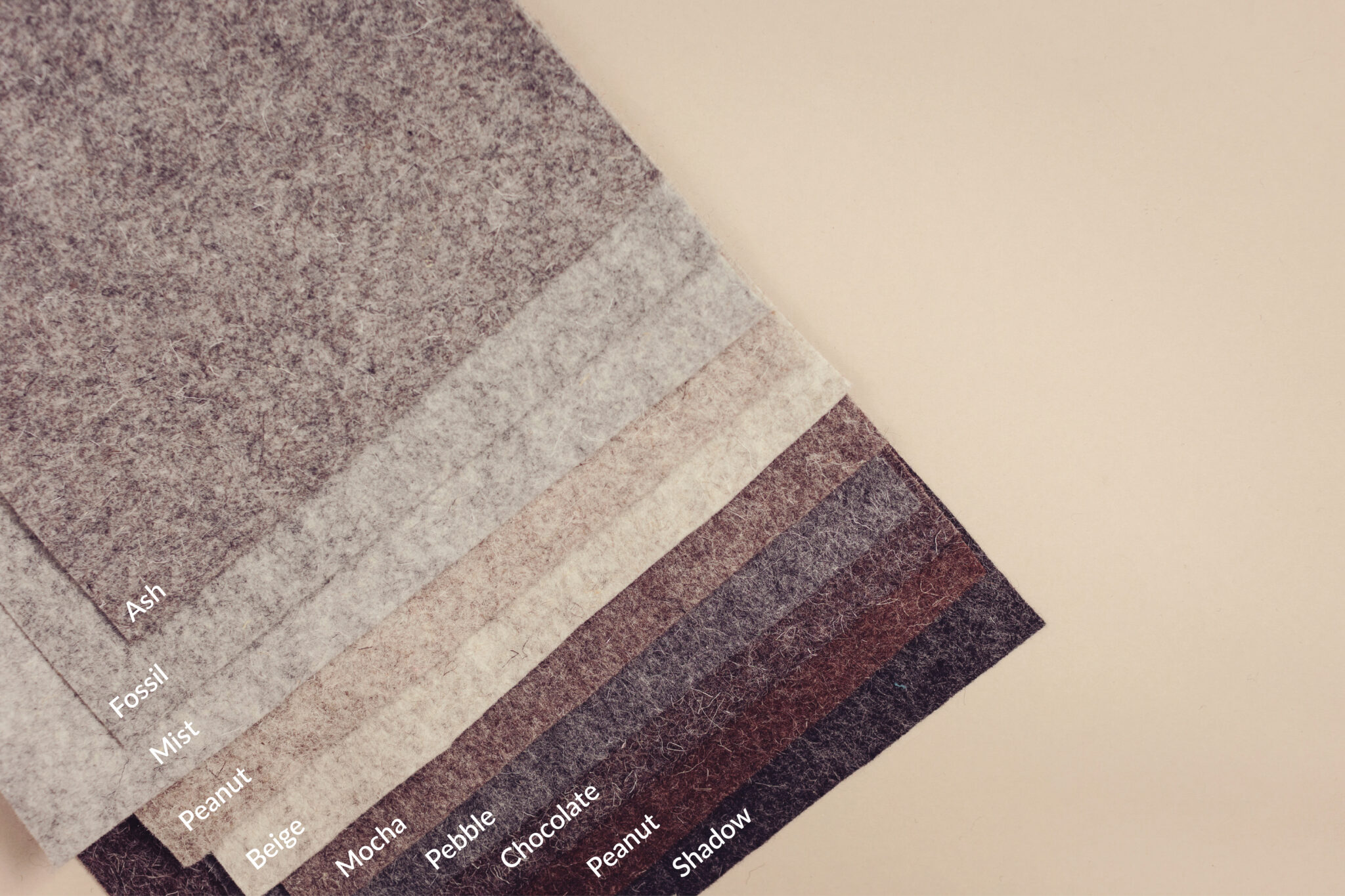 100% Marled Wool Felt - CoolCrafting