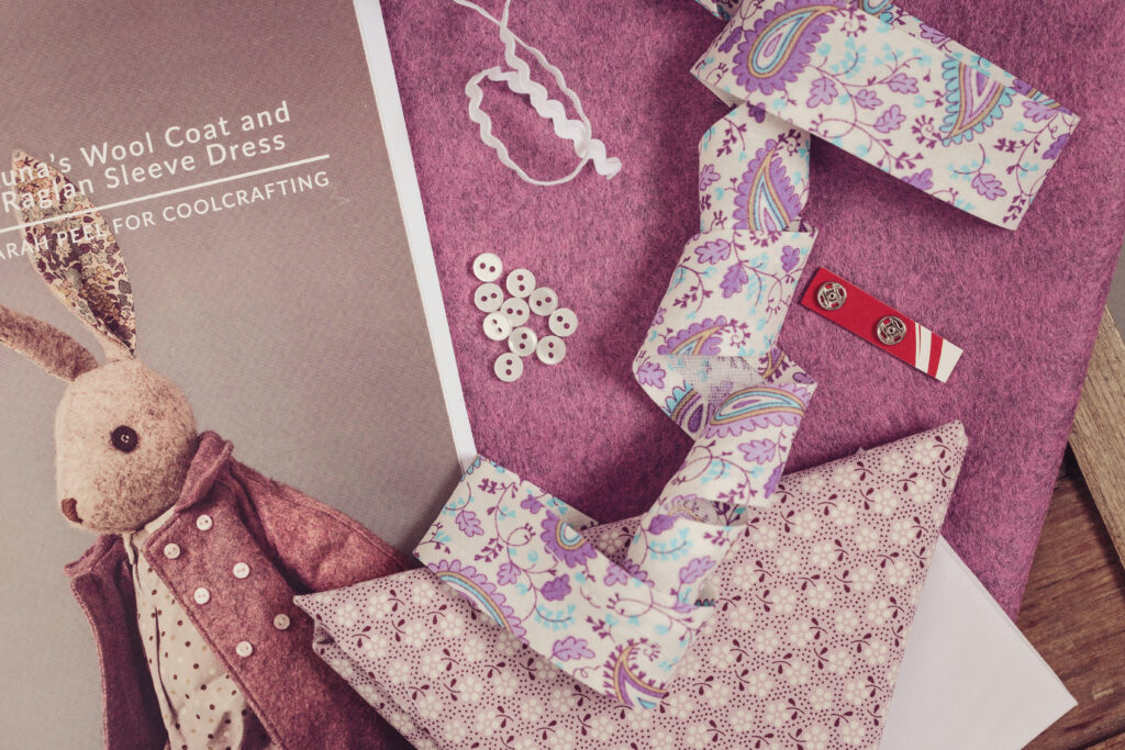 Luna Lapin's Raglan Sleeve WoolFelt Coat and/or Dress - CoolCrafting