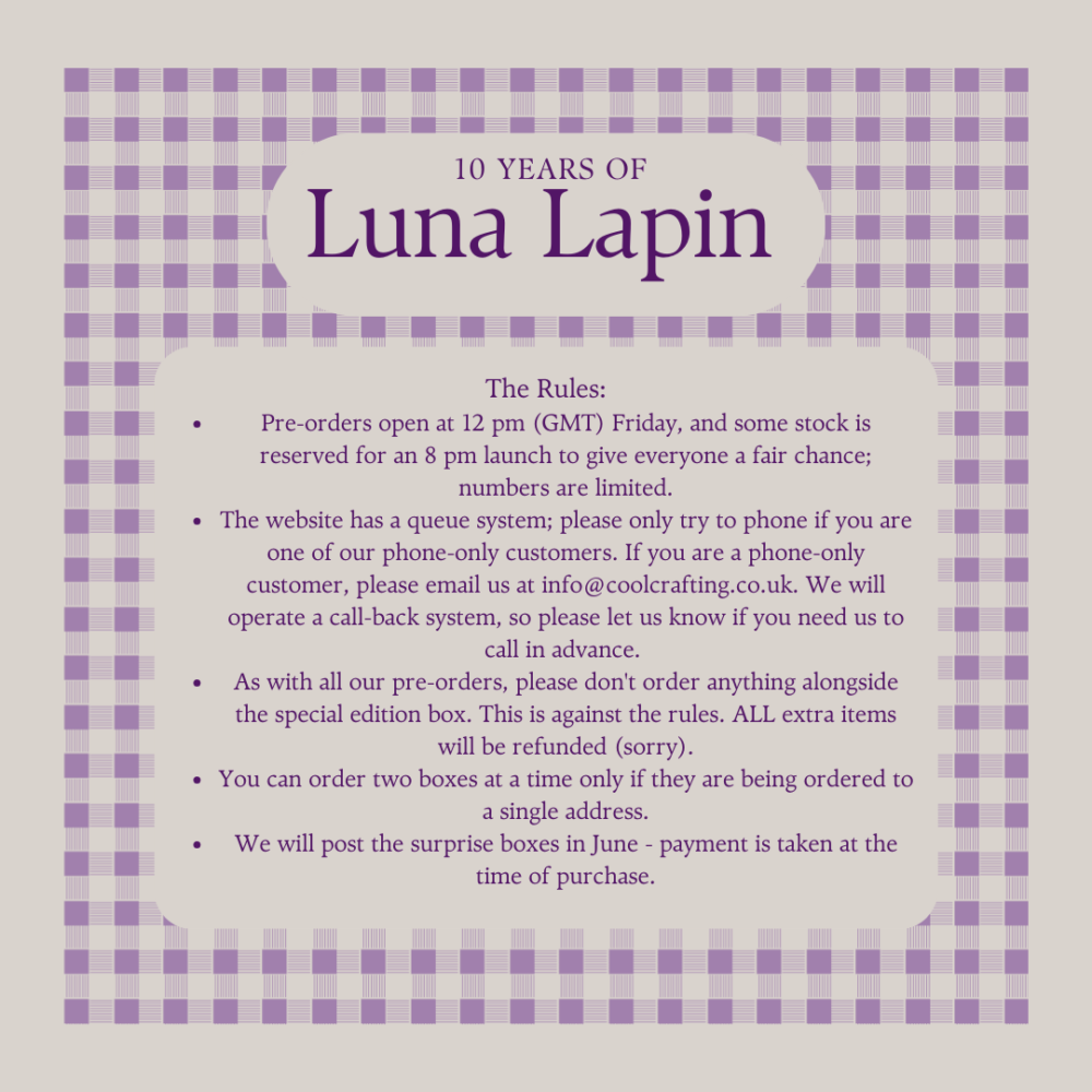 Luna Lapin: Celebrating 10 Years - a special edition surprise box ...